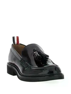 Thom Browne Polished Calf Tassel Loafers - Black
