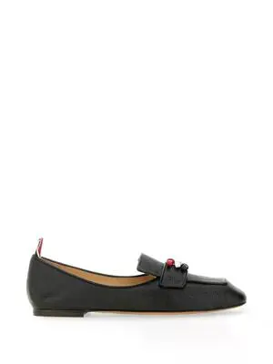 Thom Browne Three-bow Almond-toe Loafers
