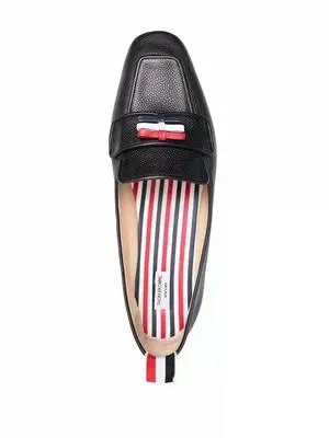 Thom Browne Three-bow Almond-toe Loafers