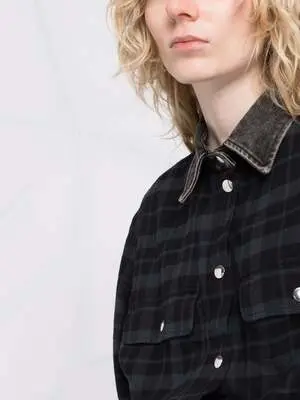 DIESEL® Janice Checked Shirt Dress