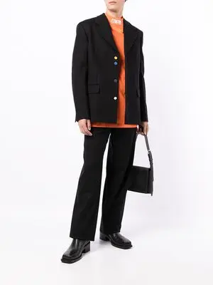 Off-White Mid-rise Tailored Trousers - Black