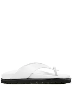 REIKE NEN Two-tone Leather Flip Flops