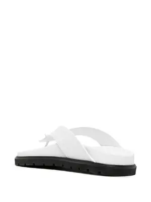 REIKE NEN Two-tone Leather Flip Flops