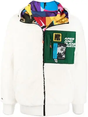 AAPE BY *A BATHING APE Reversible Fleece Hoodie