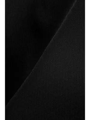 LESET Barb Satin Wide-leg Pants - Black