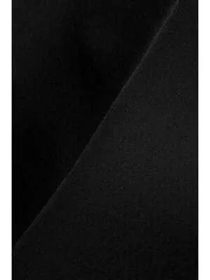 LESET Barb Satin Wide-leg Pants - Black