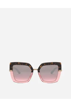 Dolce & Gabbana Half Print Sunglasses