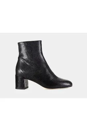 SANTM Monti Embossed Leather Boots - Black