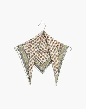 Madewell Organic Cotton Bandana Antique Cream Multi