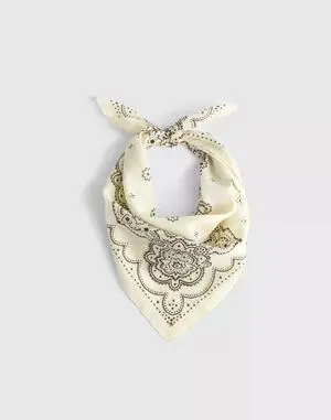 Madewell Organic Cotton Bandana - Antique Cream