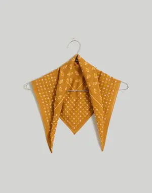 Madewell Organic Cotton Bandana Antique Gold