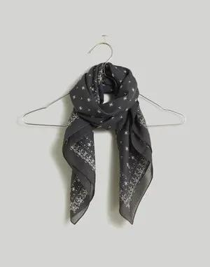 Madewell Organic Cotton Bandana Black Coal