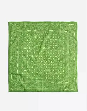 Madewell Organic Cotton Bandana Bright Ivy