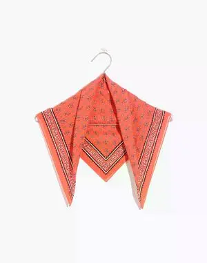 Madewell Organic Cotton Bandana Coral Reef