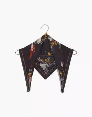Madewell Organic Cotton Bandana Dark Eggplant