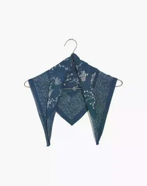 Madewell Organic Cotton Bandana Dark River Multi