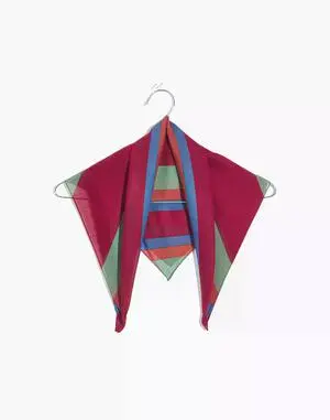 Madewell Organic Cotton Bandana Dusty Burgundy Multi