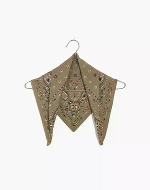 Madewell Organic Cotton Bandana Expat Olive Multi
