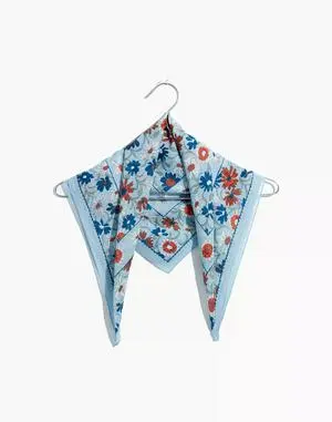 Madewell Organic Cotton Bandana Feather Blue Multi