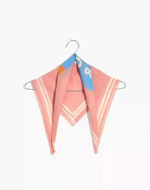 Madewell Organic Cotton Bandana Peach Blush Multi
