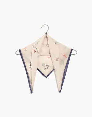 Madewell Organic Cotton Bandana Poached Pear Multi