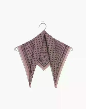 Madewell Organic Cotton Bandana Smoky Lilac Multi