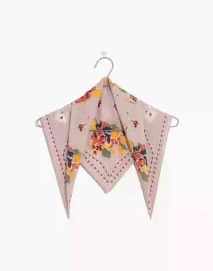 Madewell Organic Cotton Bandana Wisteria Dove Multi