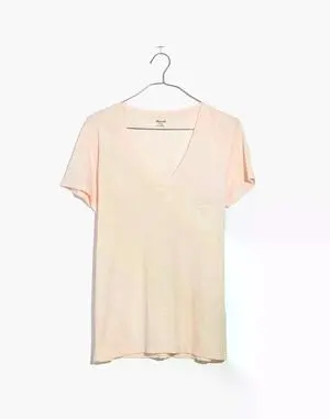 Madewell Whisper Cotton V-neck Pocket T-shirt