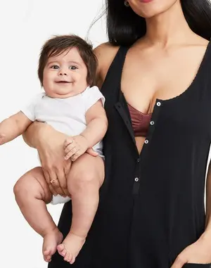 Madewell Hatch Collection® Maternity 24/7 Feeding Jumpsuit - Black