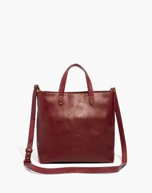 Madewell Zip-top Leather Crossbody - Dark Cabernet
