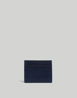 Madewell The Leather Card Case Dark Baltic