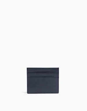 Madewell The Leather Card Case Deep Navy