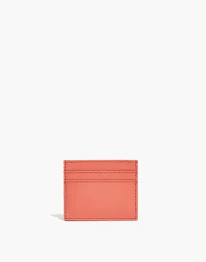 Madewell The Leather Card Case Spiced Rose