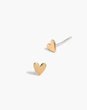 Madewell Heart Stud Earrings - Vermeil