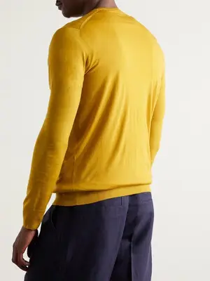 Loro Piana Wish Virgin Wool Sweater - Yellow