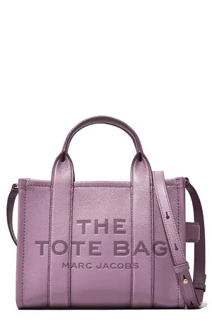Marc Jacobs Mini Traveler Leather Tote In Orchid Haze At Nordstrom Orchid Haze