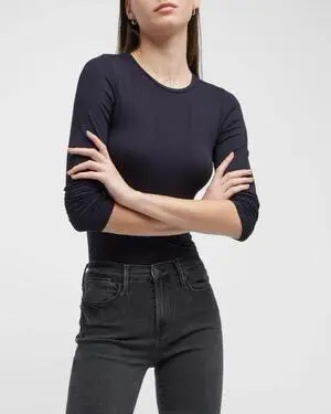 Majestic Filatures Soft Touch Long-sleeve Top - Rubis