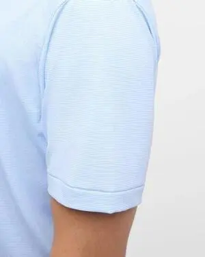 Peter Millar Apos;s Jubilee Stripe Stretch-jersey Polo Shirt - Light Blue