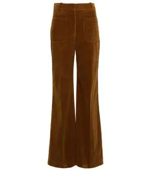 Victoria Beckham Alina Corduroy Wide-leg Pants