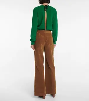 Victoria Beckham Alina Corduroy Wide-leg Pants