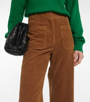Victoria Beckham Alina Corduroy Wide-leg Pants