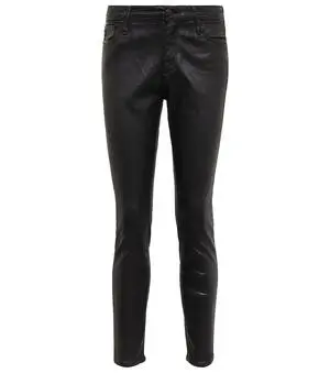 Ag Farrah High-rise Skinny Pants - Black