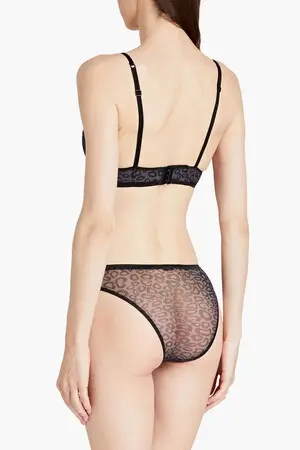 Cosabella Soire Confidence Leopardprint Stretchmesh Lowrise Briefs