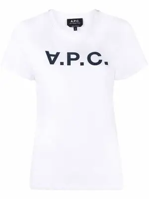 A.p.c. Logo-print Short-sleeve T-shirt - White