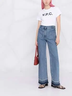 A.p.c. Logo-print Short-sleeve T-shirt - White