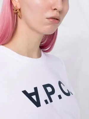 A.p.c. Logo-print Short-sleeve T-shirt - White