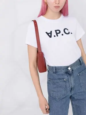 A.p.c. Logo-print Short-sleeve T-shirt - White