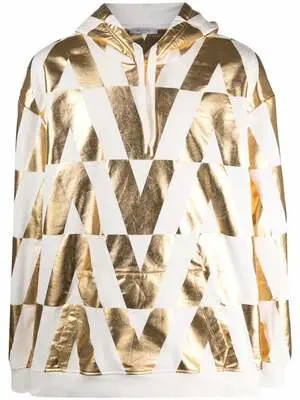 Valentino Garavani Monogram Print Hoodie - White