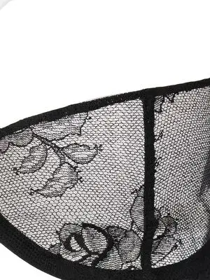 FLEUR DU MAL Bouquet Lace Scooped Balconette Bra - Black