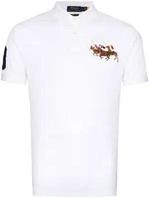 Polo Ralph Lauren Polo-embroidered Polo Shirt - White